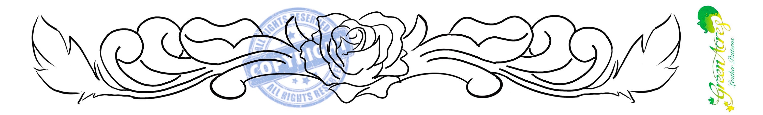 Rose Leather Tooling Pattern - Etsy