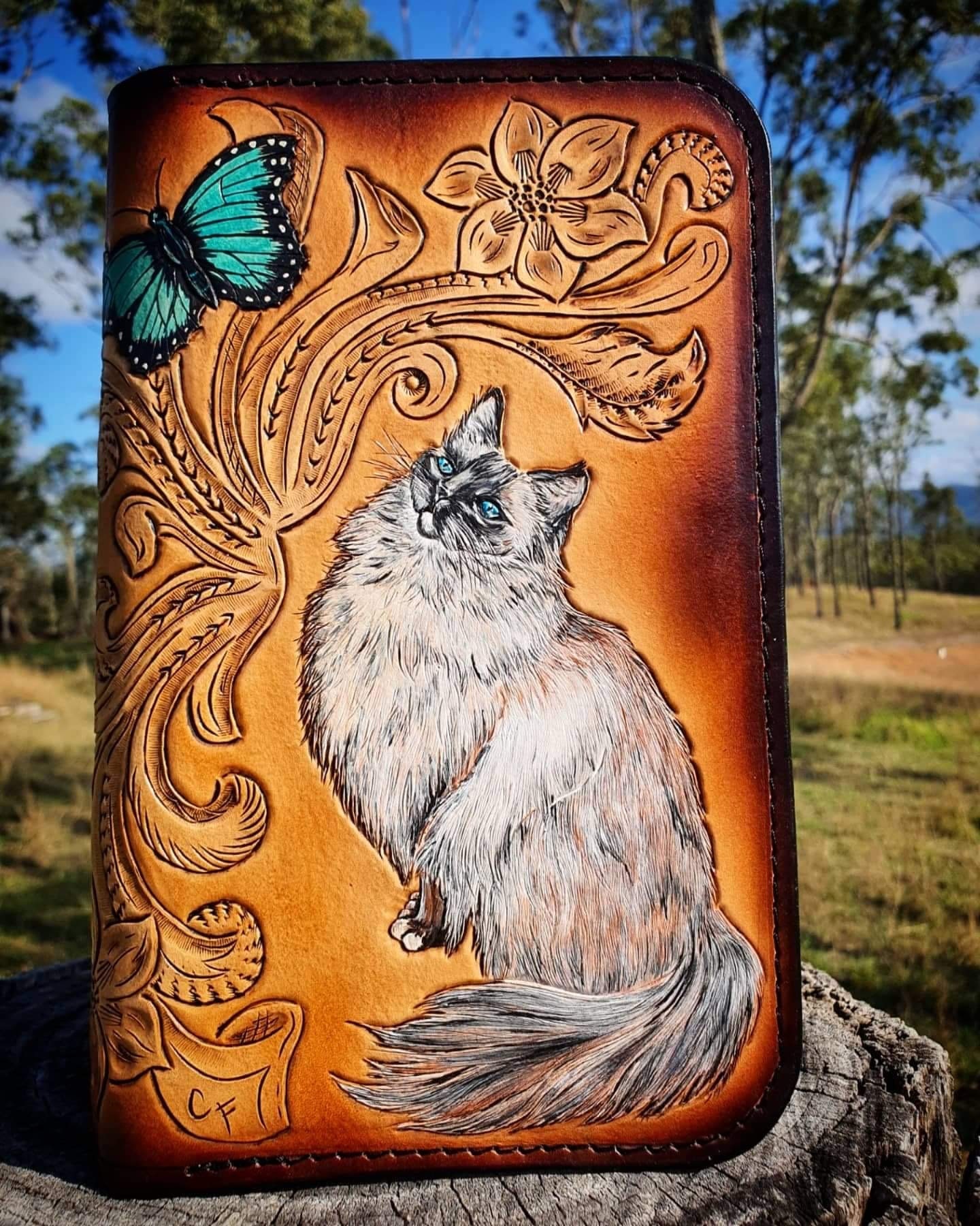 Persian Cat Leather Pattern - Etsy