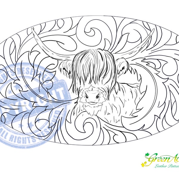 Leather Tooling Scroll Pattern - Etsy