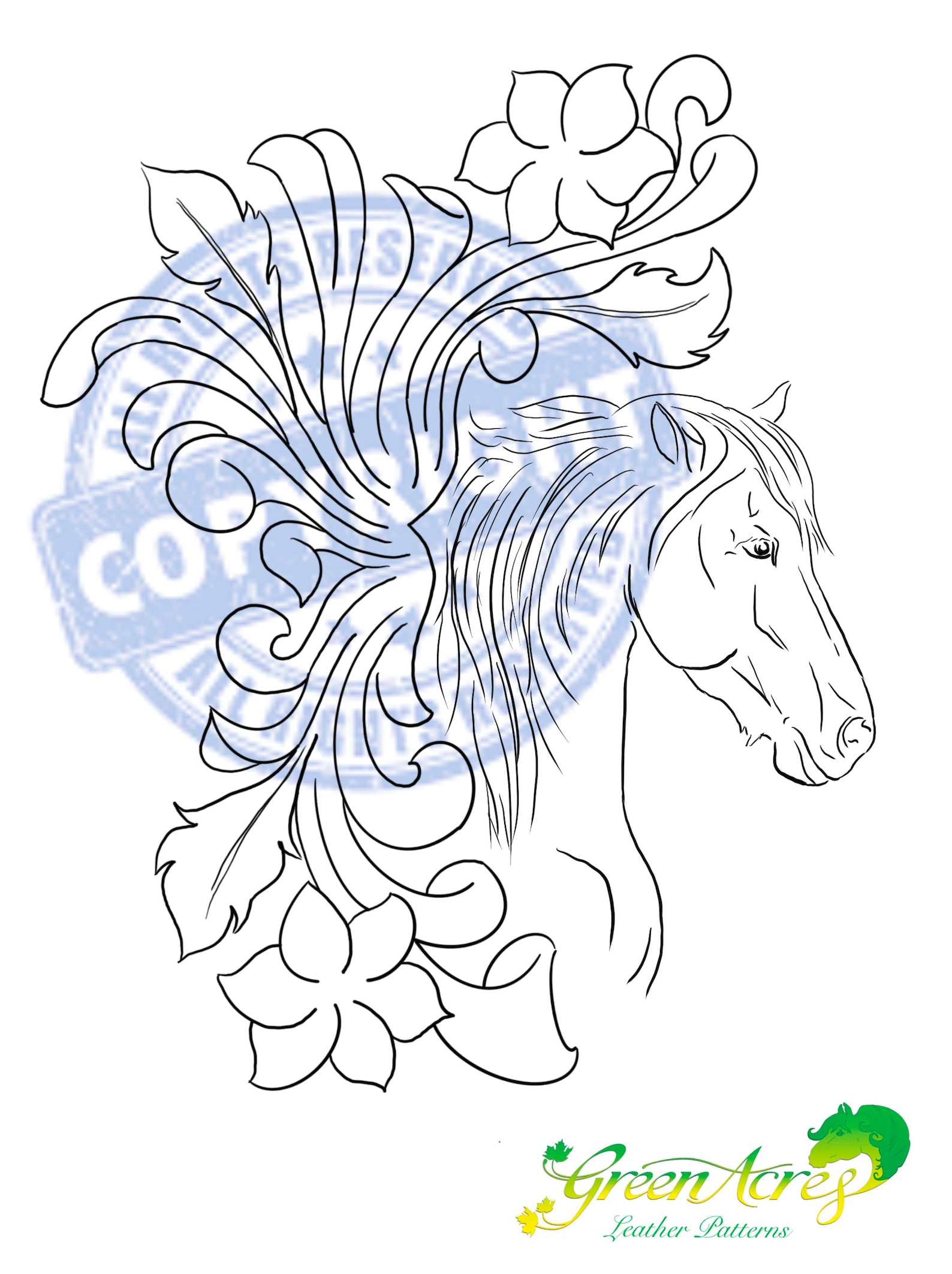 Leather Tooling Pattern - Etsy