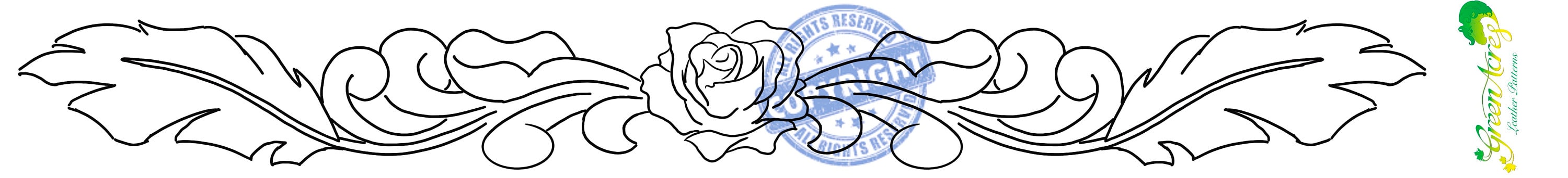 Rose Leather Tooling Pattern - Etsy