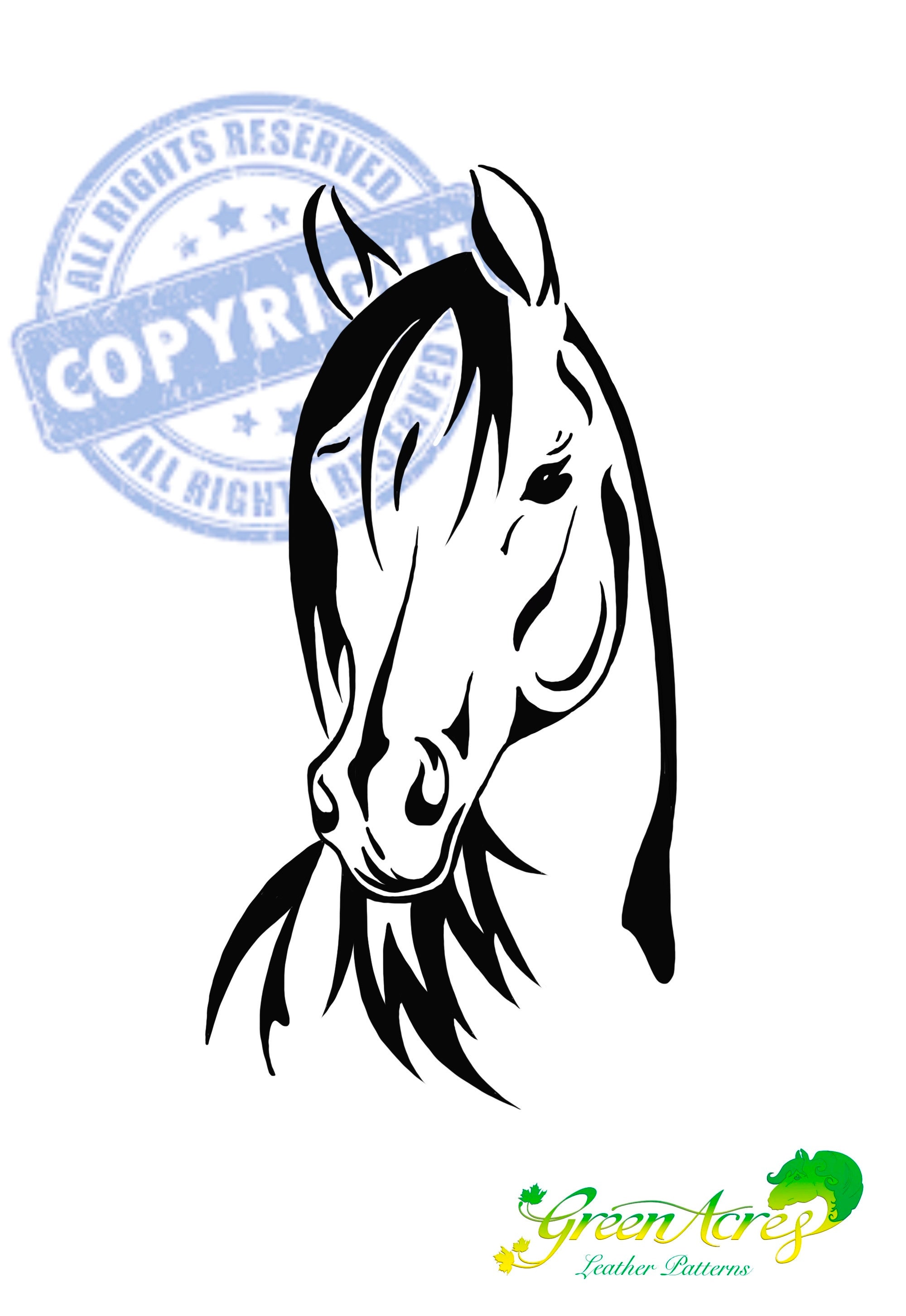 Leather Pattern 5 Pack Horses - Etsy