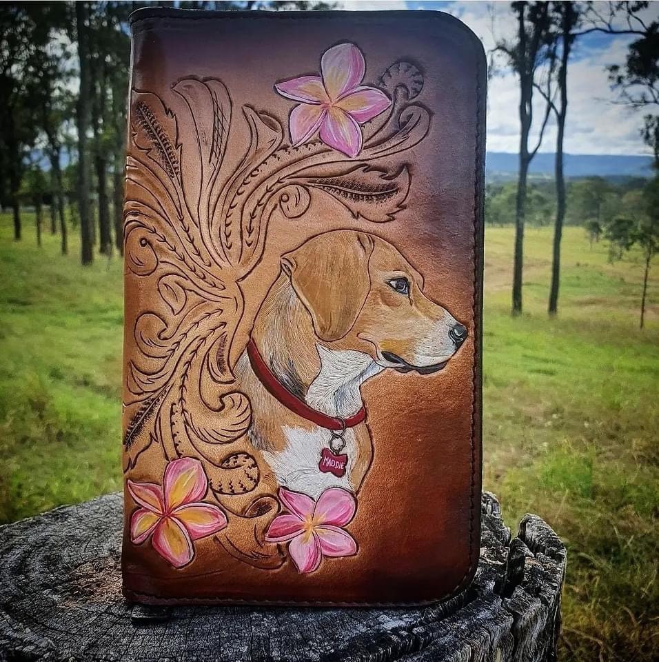 Leather Tooling Pattern Beagle - Etsy