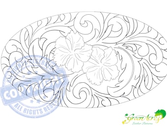 Floral Leather Tooling Pattern - Etsy