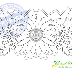Sunflower Tooling Pattern - Etsy