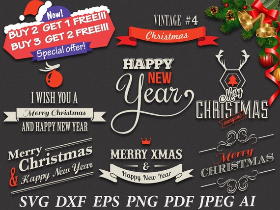 Merry christmas SVG New year svg Christmas quote svg Christmas | Etsy