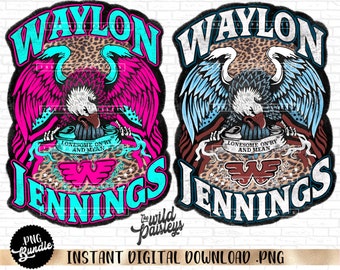 Waylon Jennings | Etsy