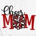 Cheer Design PNG, Cheer Mom Dark Red and White PNG 300dpi Clipart ...