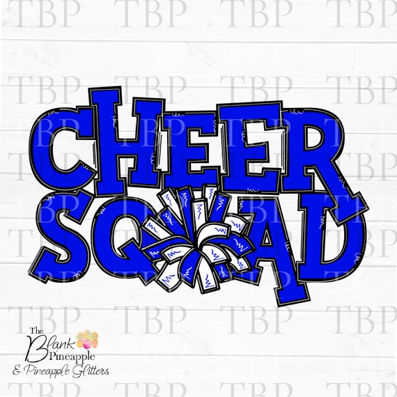 Cheer Design PNG Cheer Squad Blue PNG 300dpi Clipart - Etsy