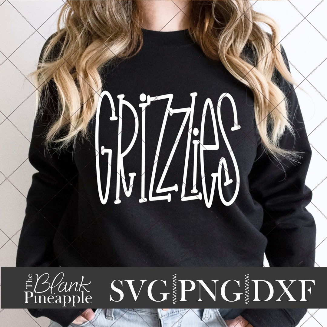 Grizzlies SVG Cut File, Grizzlies Mascot SVG, Dxf, and Png Digital ...