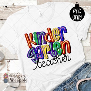 Kindergarten Teacher PNG, Kindergarten Teacher in Primary Colors PNG ...