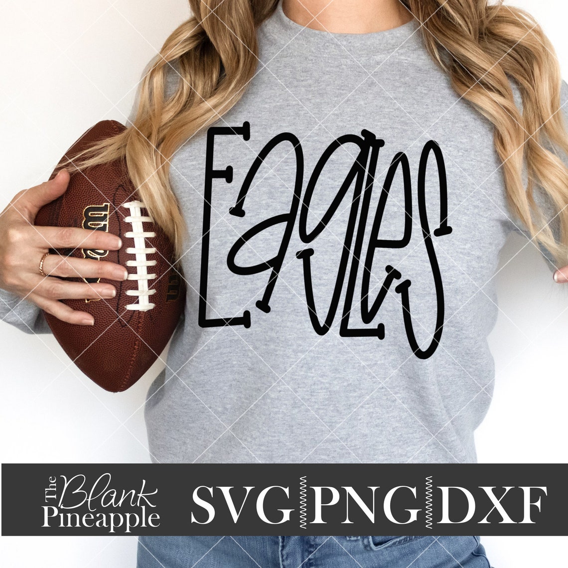 Eagles SVG Cut File, Eagles Mascot SVG, Dxf, and Png Digital Download ...