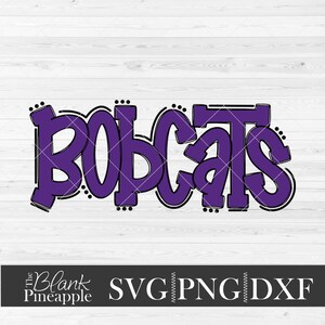 Bobcats SVG Cut File, Bobcats Mascot SVG, Dxf, and Png Digital Download ...