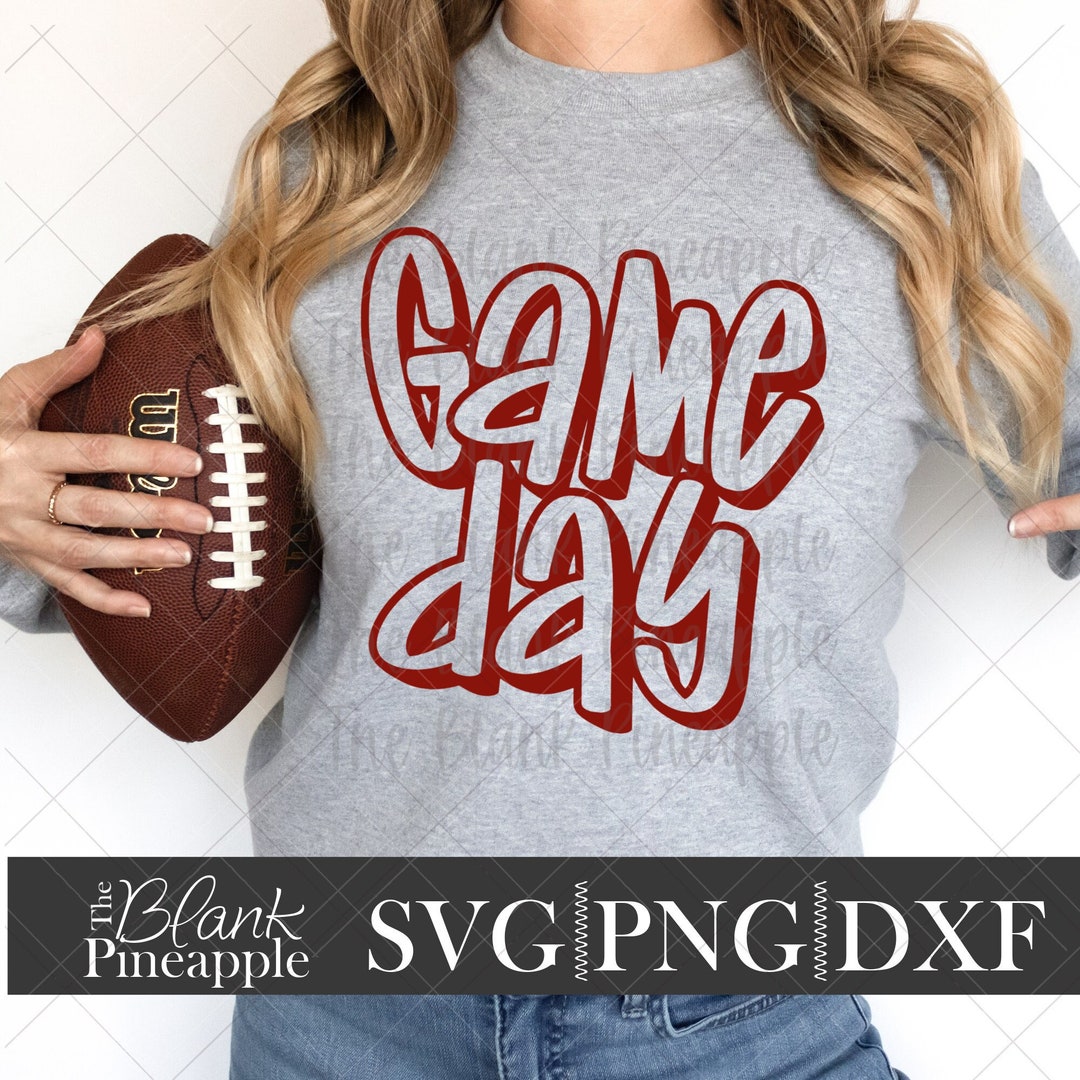Game Day SVG Cut File, SVG, Dxf, and Png Digital Download, Sports Shirt ...