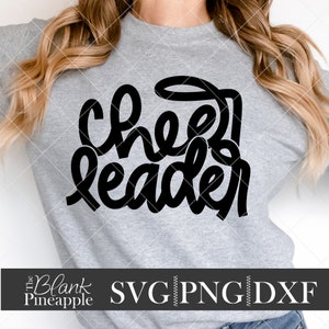 Cheer SVG Cut File, Cheerleader Svg, Dxf, and Png Digital Download ...