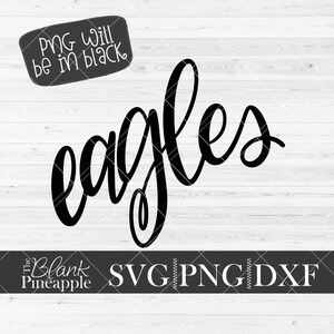 Eagles SVG Cut File, Eagles Mascot SVG, Dxf, and Png Digital Download ...