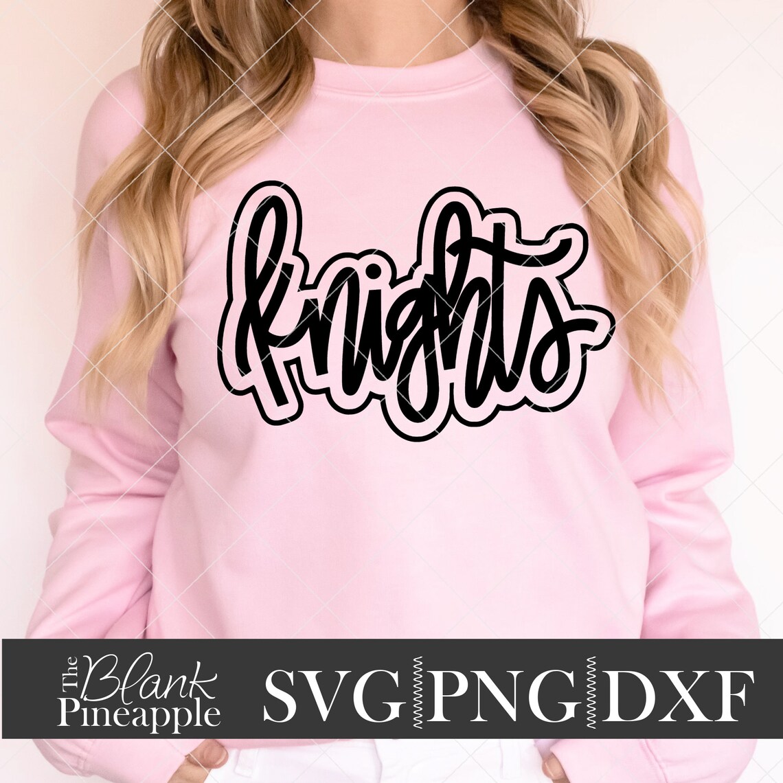 Knights SVG Cut File, Outlined Knights Mascot SVG, Dxf, and Png Digital ...