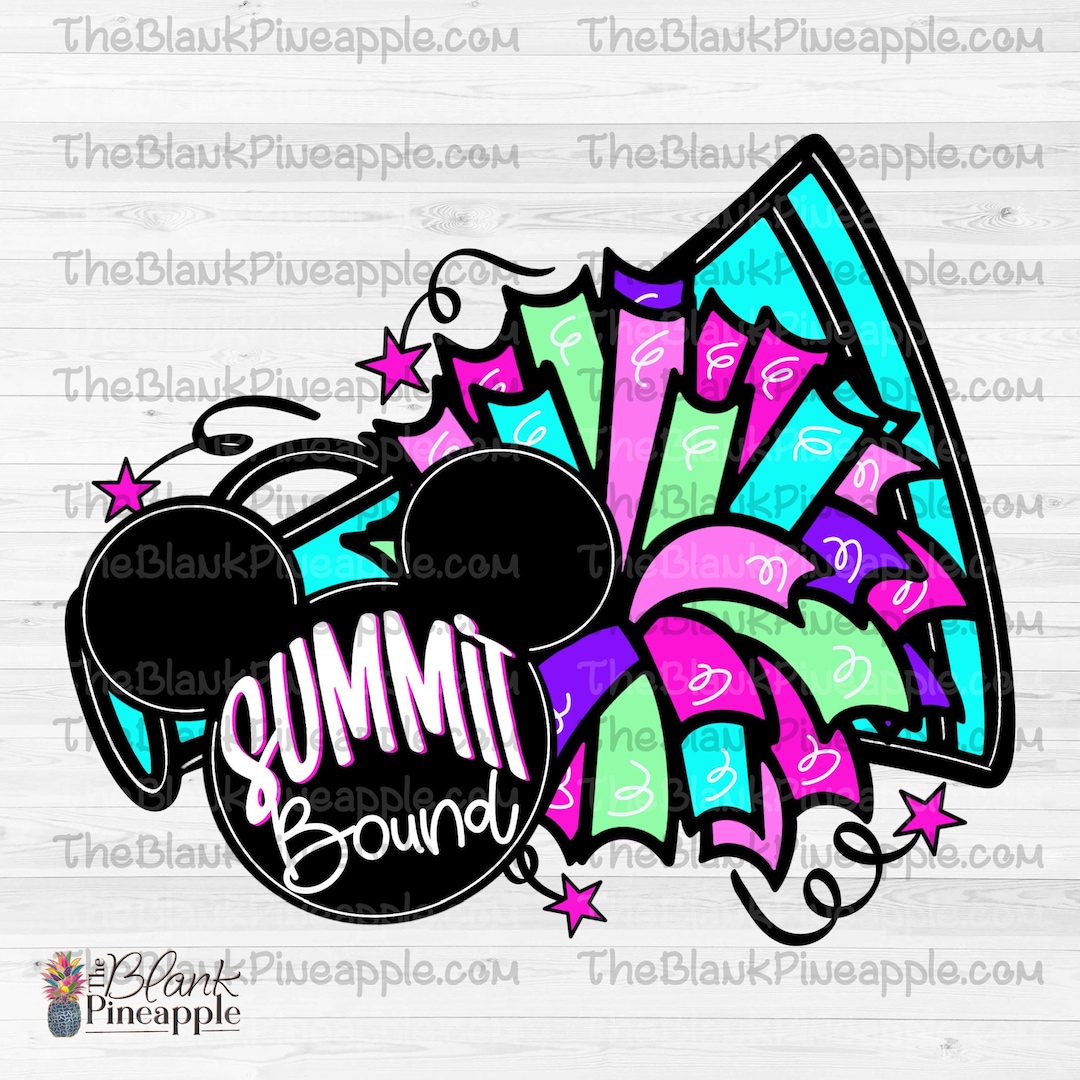Cheer Design PNG, Cheerleader Summit Bound PNG, Cheer Sublimation ...