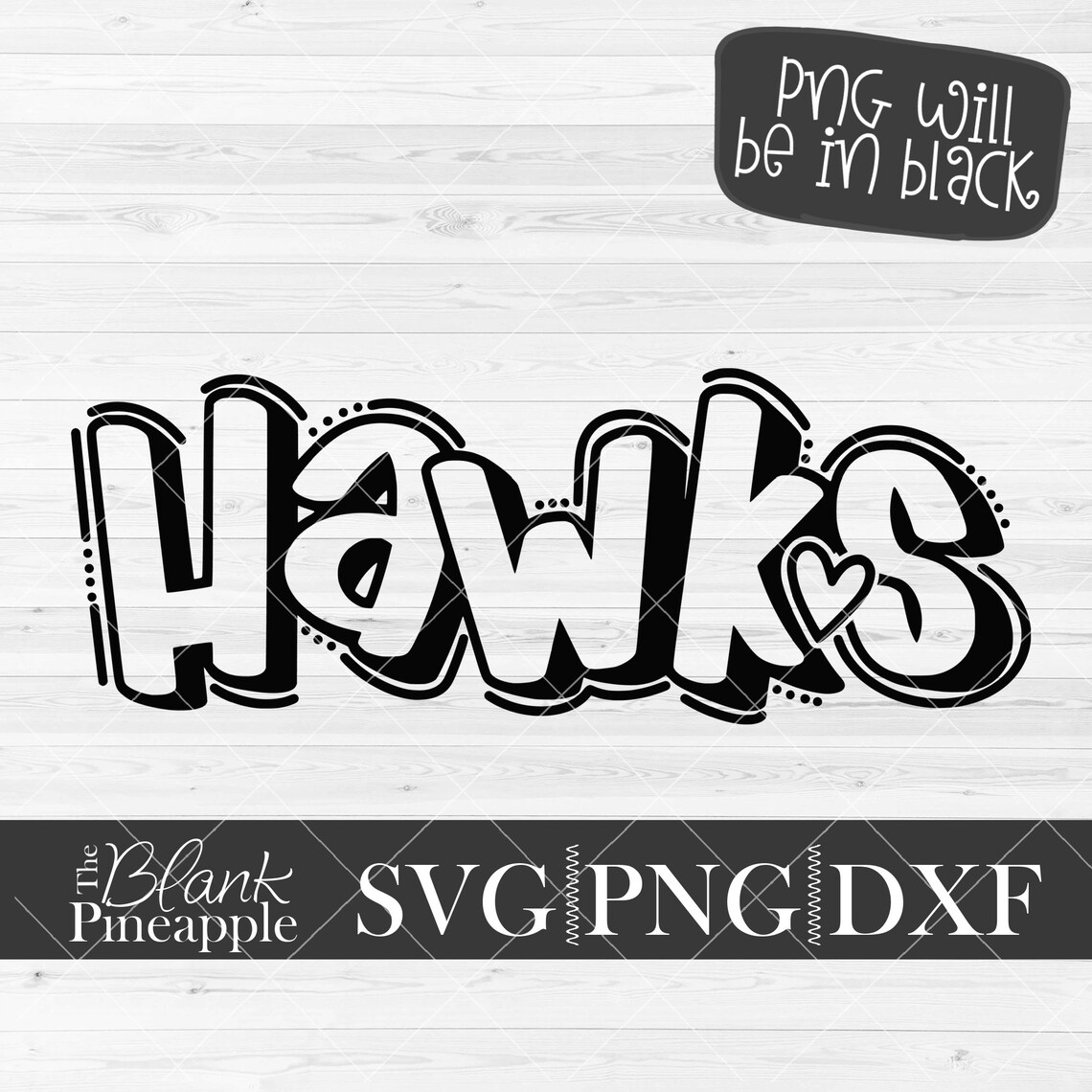 Hawks SVG Cut File, Hawks Mascot SVG, Dxf, and Png Digital Download ...