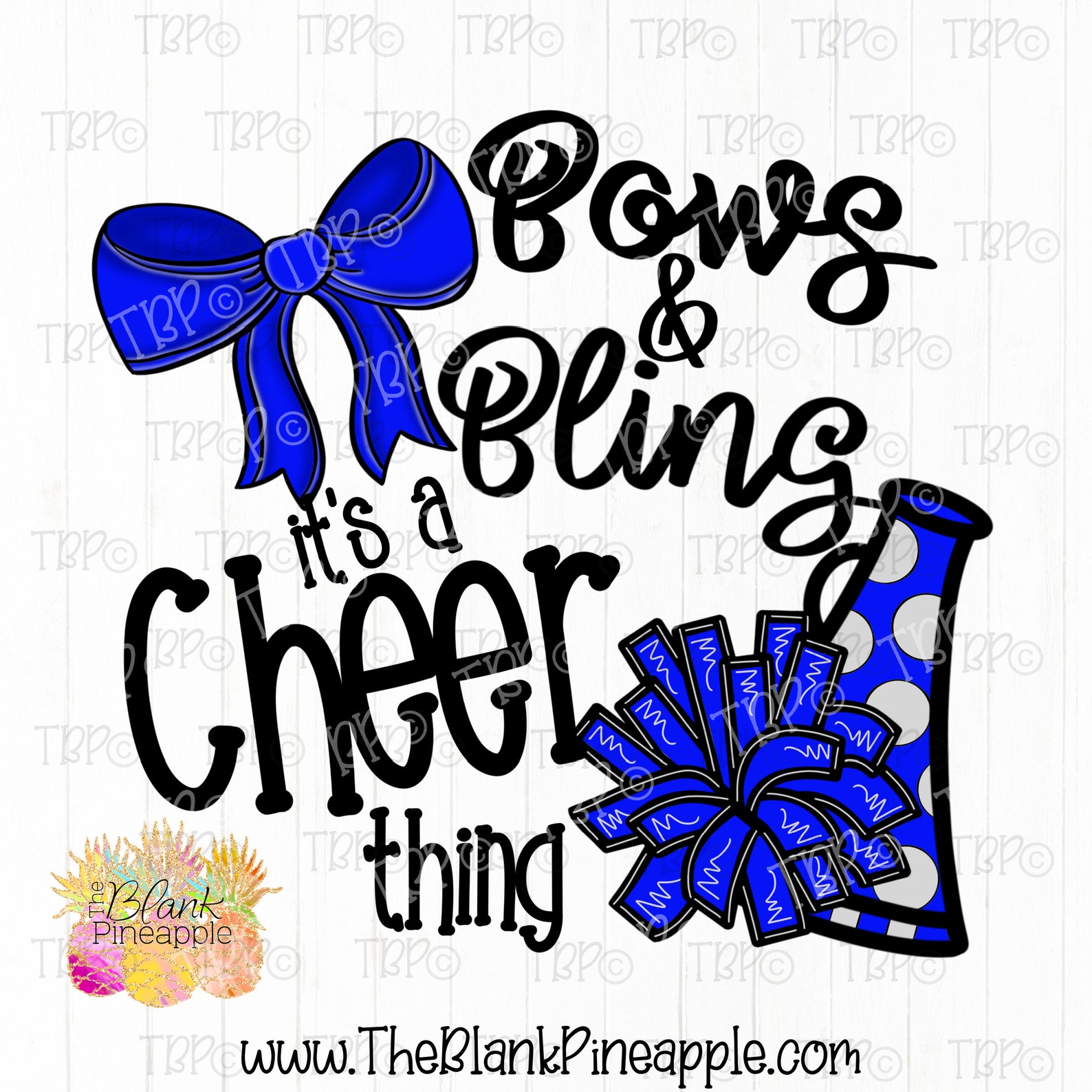 Cheer Design PNG Bows and Bling is a Cheer Thing Blue PNG - Etsy
