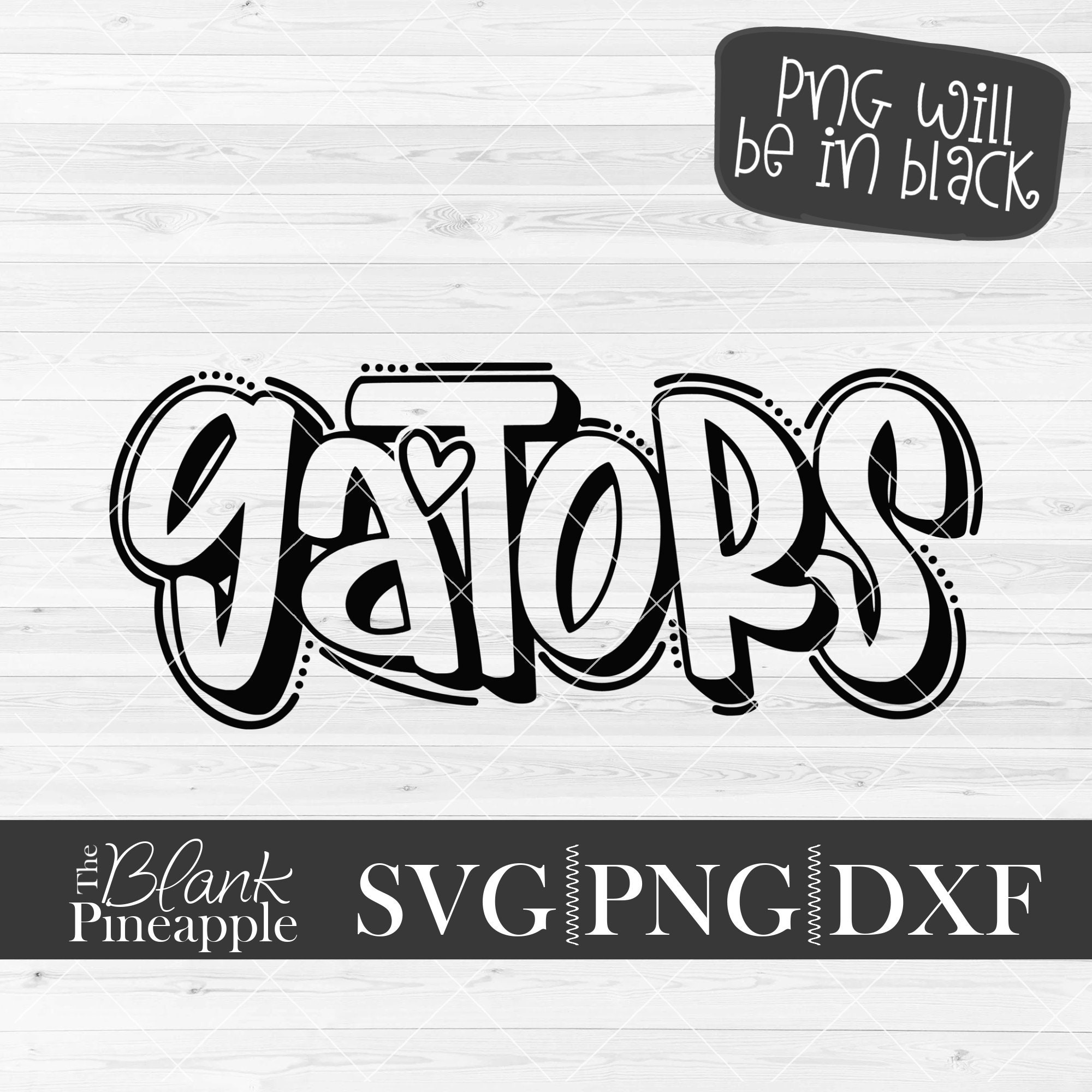 Gators SVG Cut File, Gators Mascot SVG, Dxf, and Png Digital Download ...