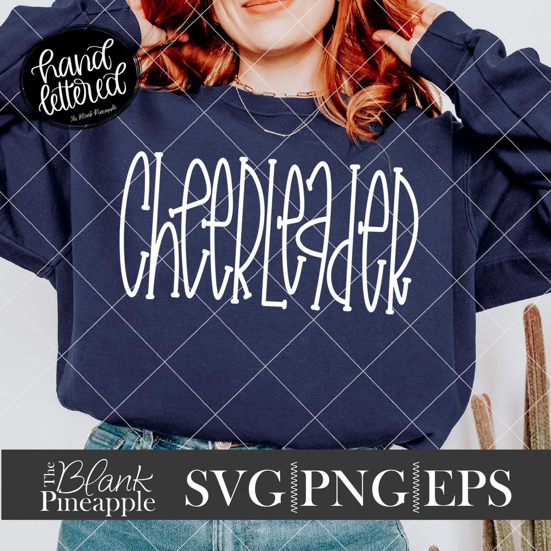 Cheer SVG Cut File, Cheerleader Svg, Dxf, and Png Digital Download ...