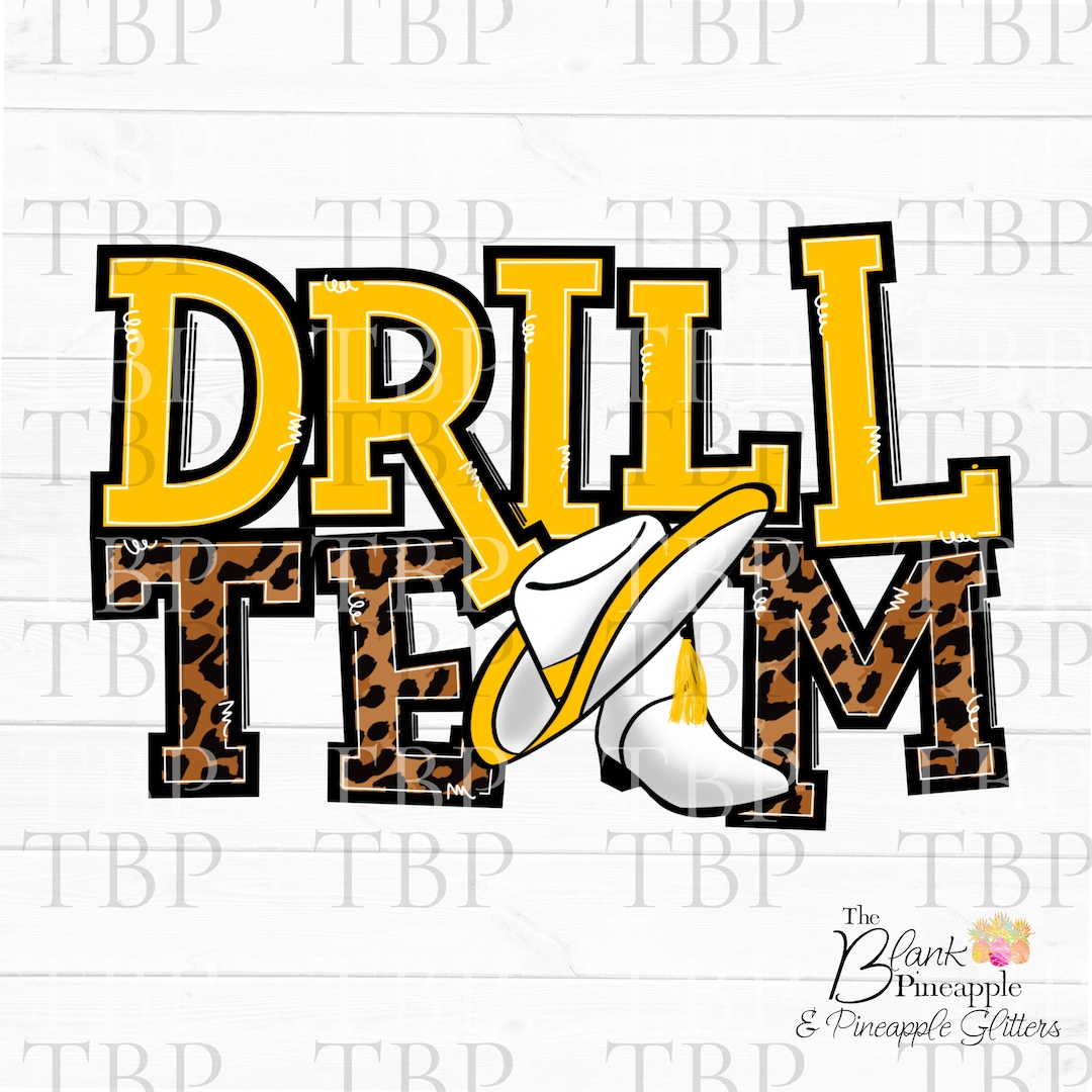 Drill Team Design PNG, Drill Team With Hat and Boots in Leopard and ...