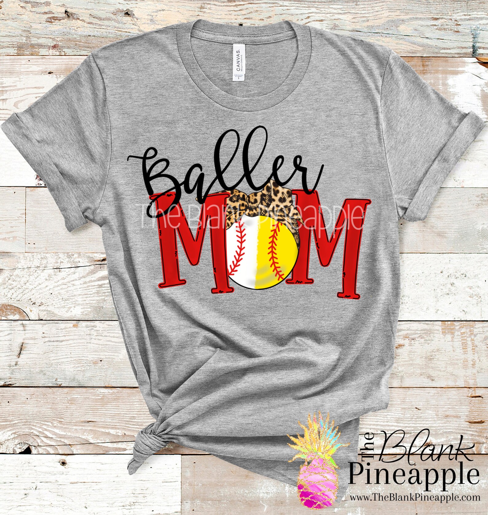 Softball/baseball baller Mom Animal Print Bandana | Etsy