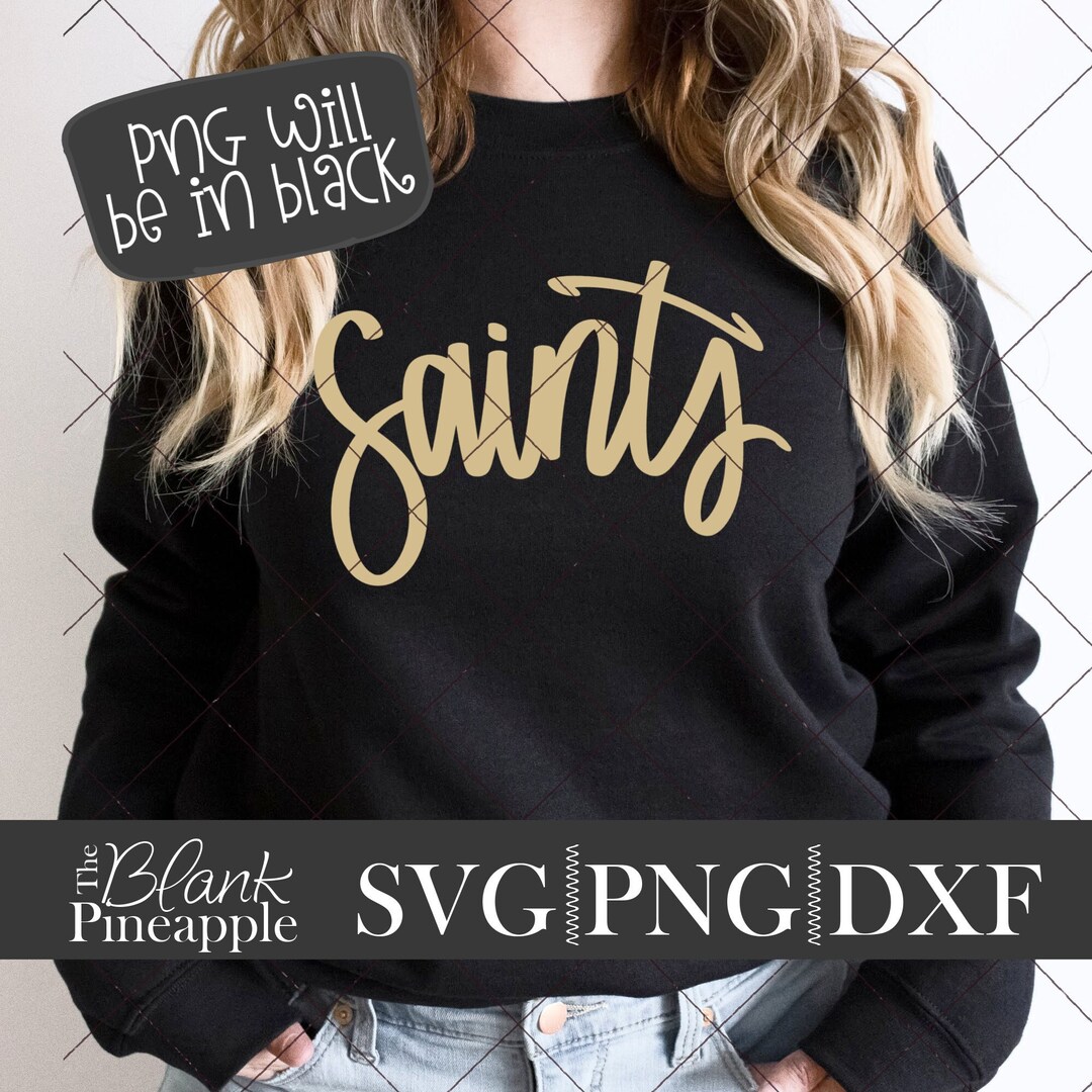 Saints SVG Cut File, Saints Mascot SVG, Dxf, and Png Digital Download ...