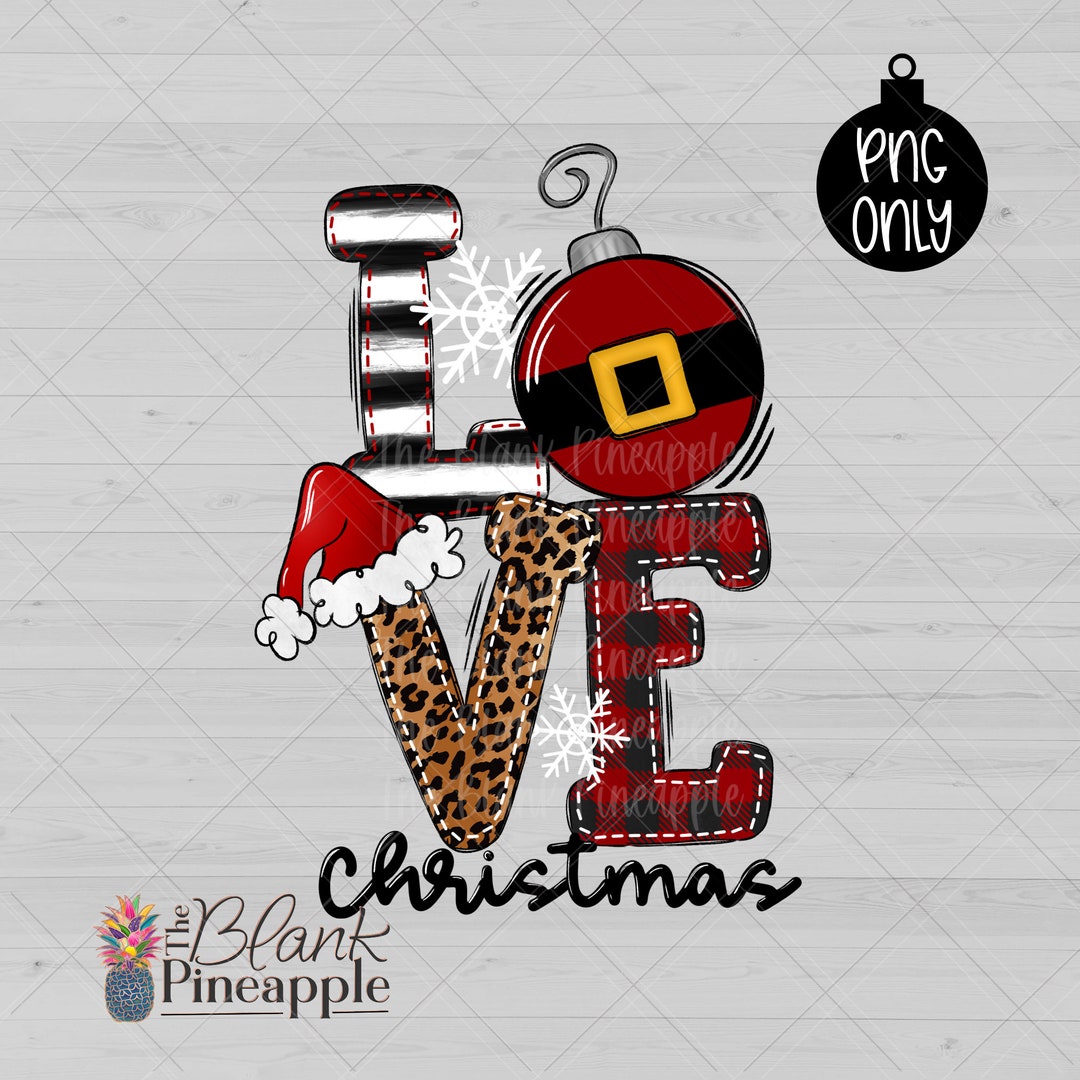 Christmas Design PNG, Christmas LOVE Ornament PNG, Christmas Design ...