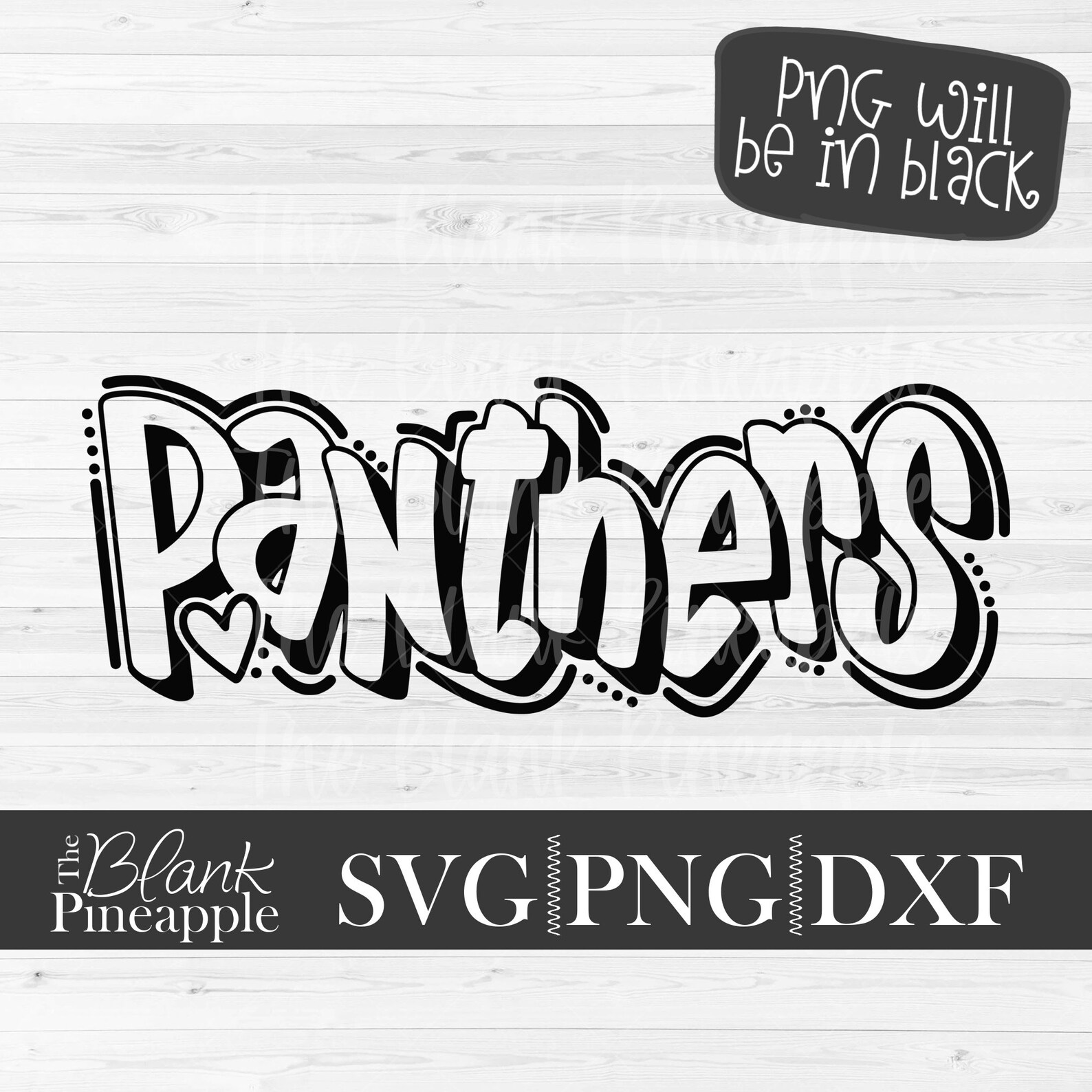 Panthers SVG Cut File, Panthers Mascot SVG, Dxf, and Png Digital ...