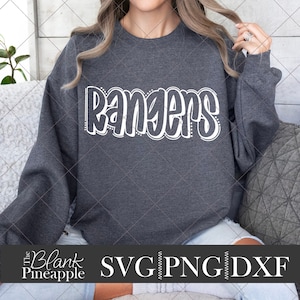 Rangers SVG Cut File, Rangers Mascot SVG, Dxf, and Png Digital Download ...