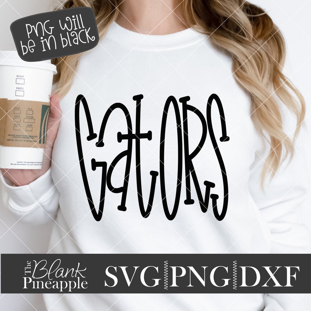 Gators SVG Cut File, Gators Mascot SVG, Dxf, and Png Digital Download ...