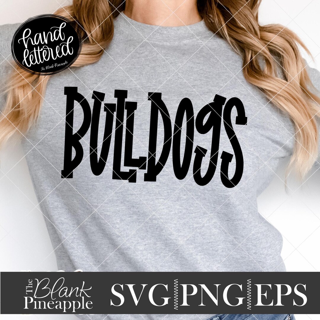 Bulldogs SVG Cut File, Bulldogs Mascot SVG, Eps, and Png Digital ...