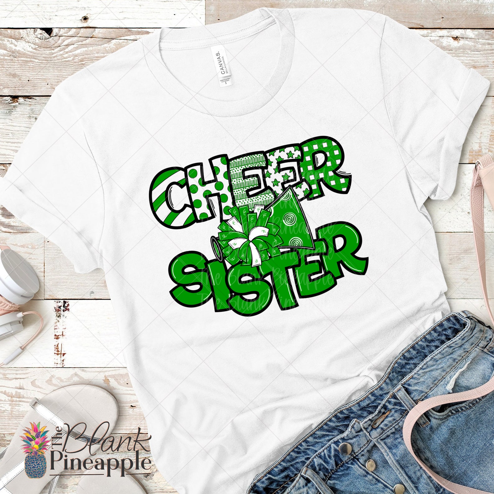 Cheer Design PNG Cheer Sister in Red With Transparent Text - Etsy