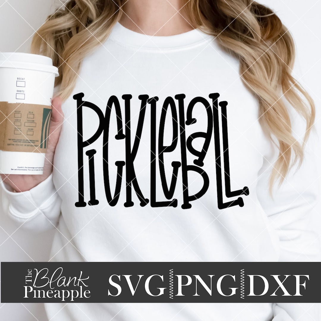 Pickleball SVG Cut File, Dxf, and Png Digital Download, Pickleball Cut ...