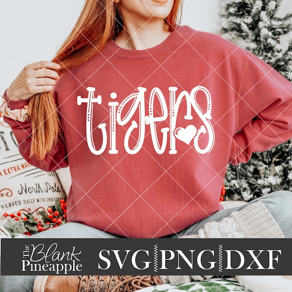 Tiger Doodle Svg - Etsy