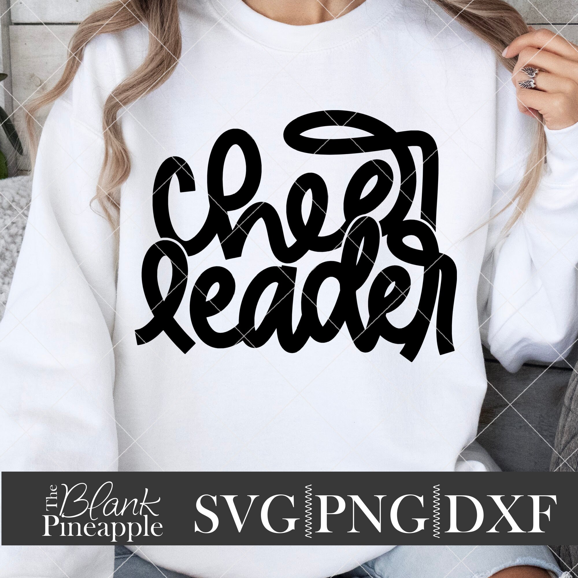 Cheer SVG Cut File, Cheerleader Svg, Dxf, and Png Digital Download ...