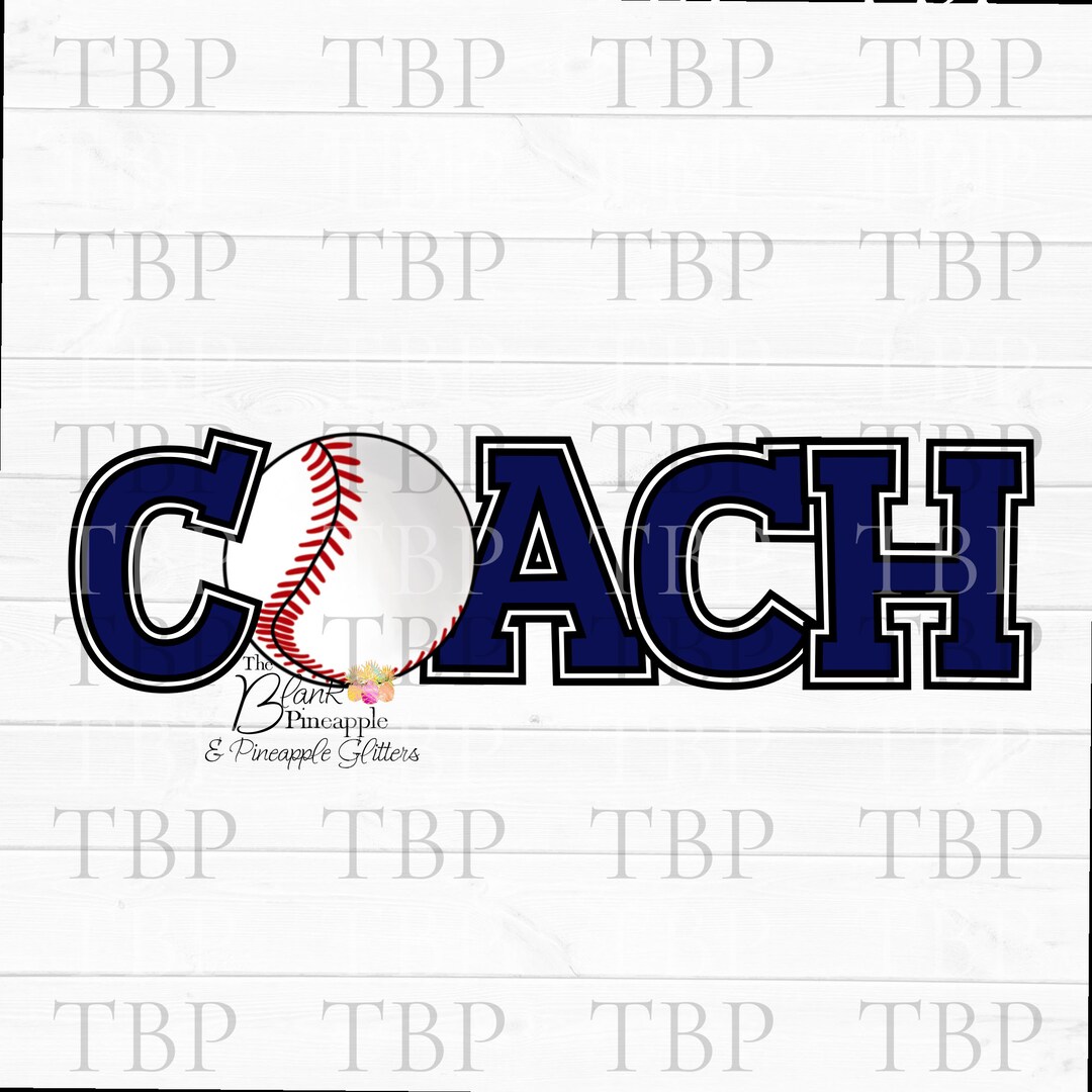 Baseball Design PNG, Baseball Coach in Navy PNG, Baseball Sublimation ...