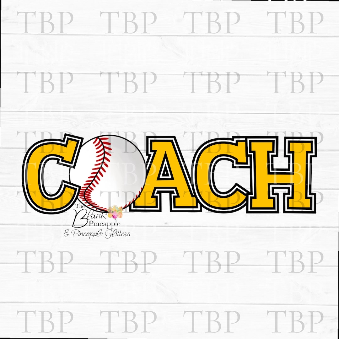 Baseball Design PNG, Baseball Coach in Yellow PNG, Baseball Sublimation ...