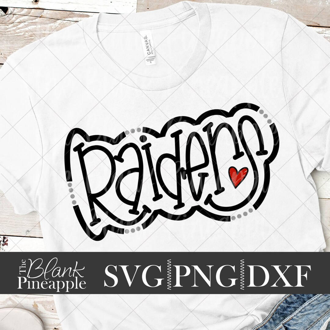 Raiders SVG Cut File, Raiders Mascot SVG, Dxf, and Png Digital Download ...