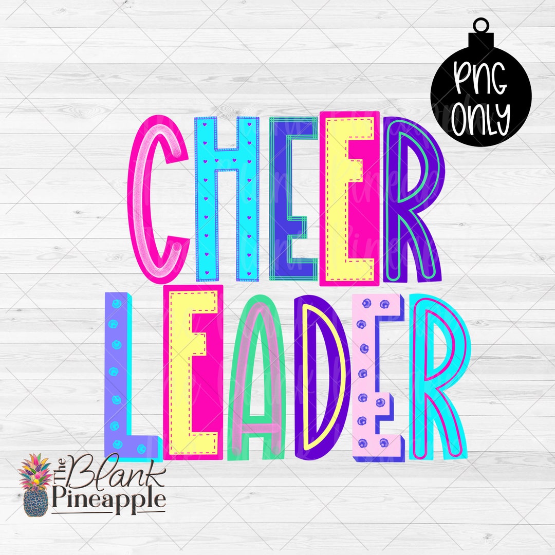 Cheer Design PNG, Colorful Cheerleader PNG, Cheer Sublimation Design ...