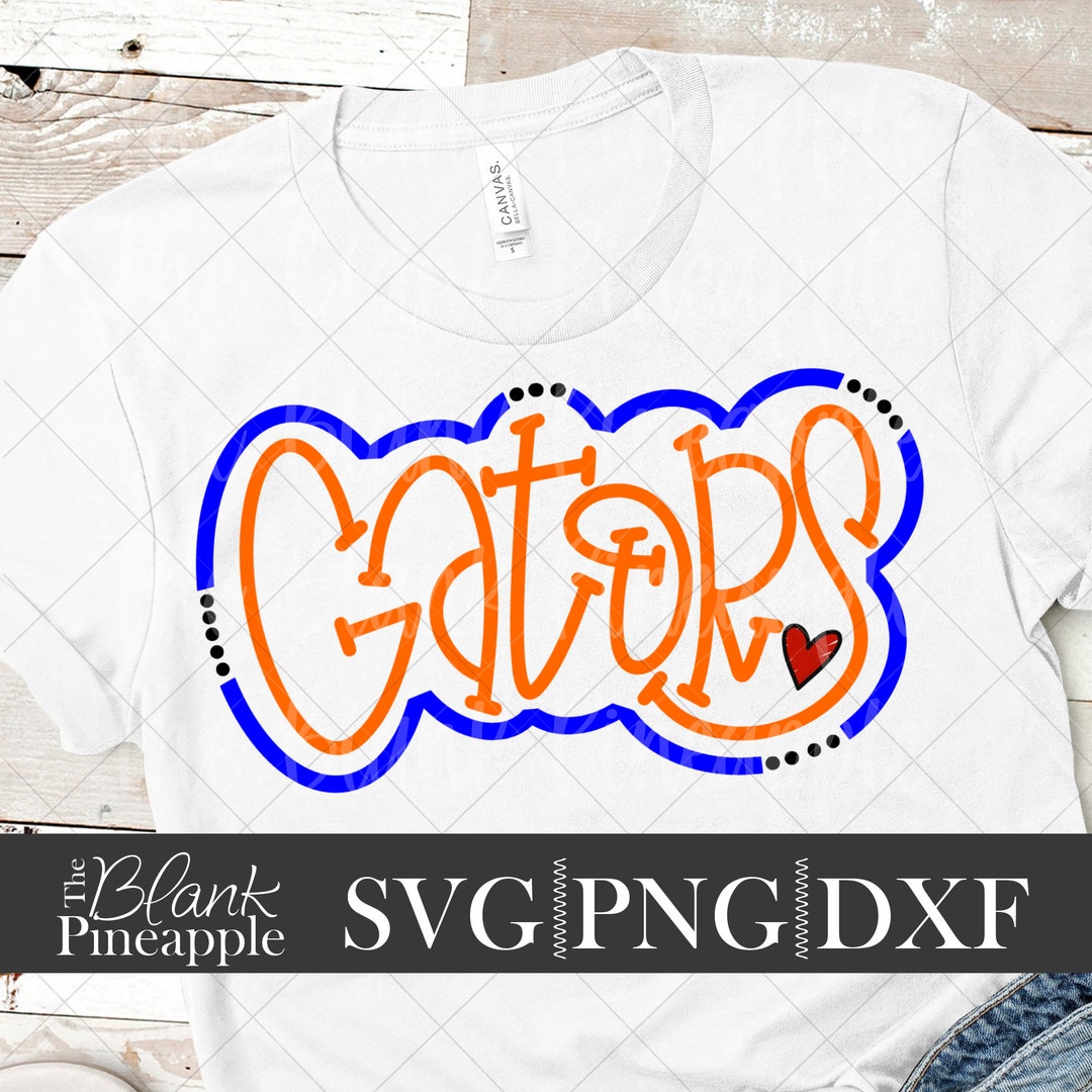 Gators SVG Cut File, Gators Mascot SVG, Dxf, and Png Digital Download ...