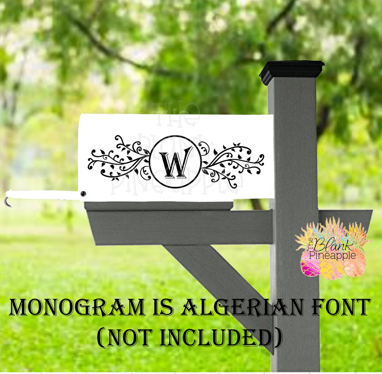 Mailbox SVG Cut File Monogram Mailbox Cut File Png Svg Eps - Etsy