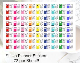 Fill up Car Stickers - Etsy