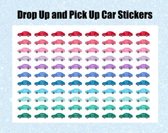 PRINTABLE Drop off & Pick up PDF and JPEG Planner Calendar Stickers ...