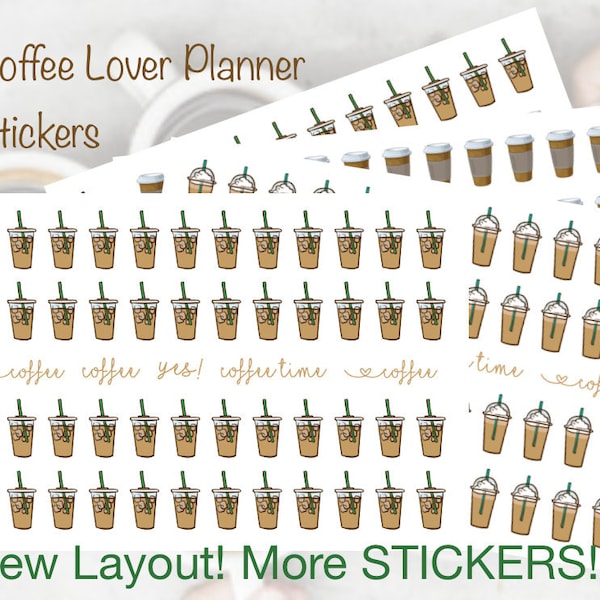 Coffee Planner Stickers - Etsy