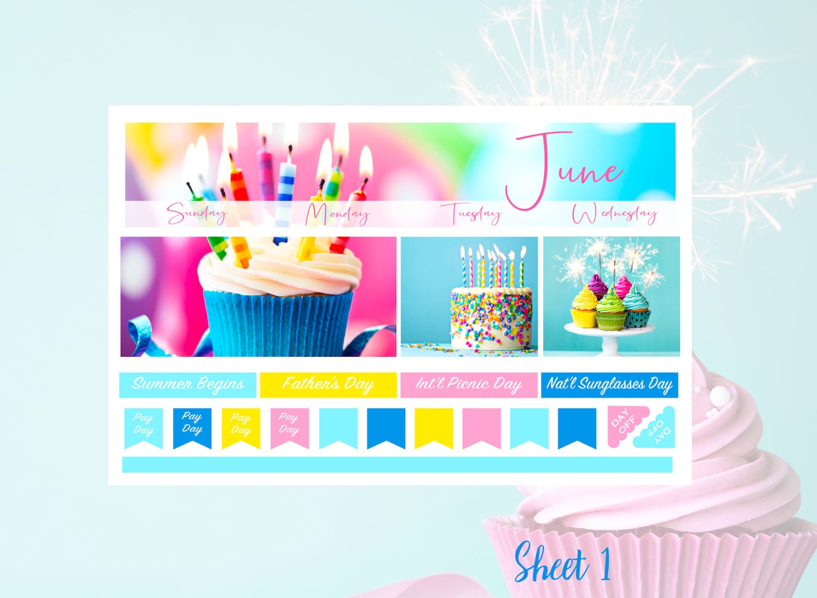 Happy Birthday CHOOSE Your Month Monthlly Kit Erin Condren or | Etsy