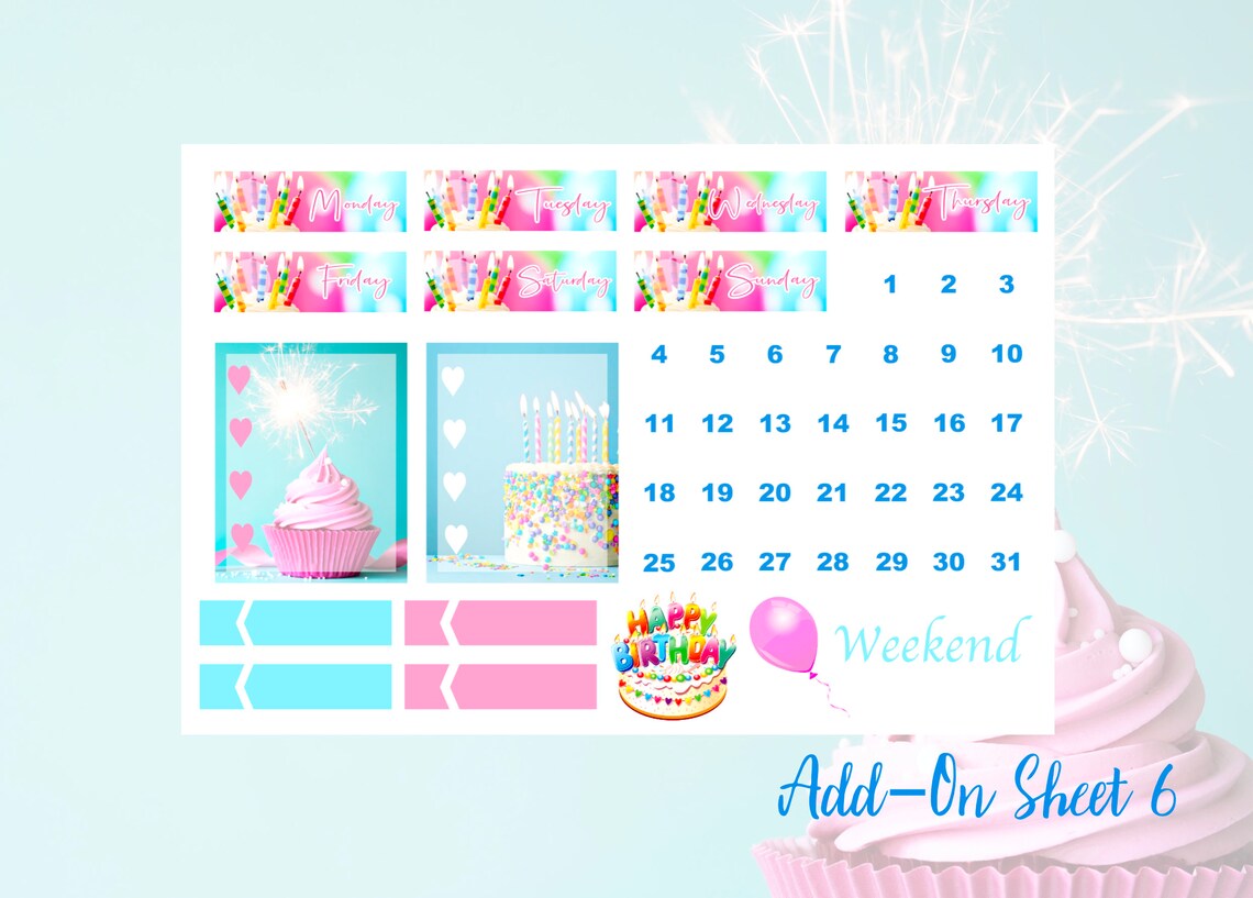 Happy Birthday Photography Weekly Kit - Etsy