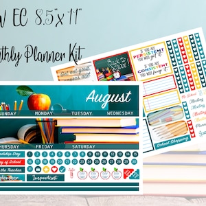 NEW EC 8.5 X 11 Back to School August or September Monthly Kit - Etsy